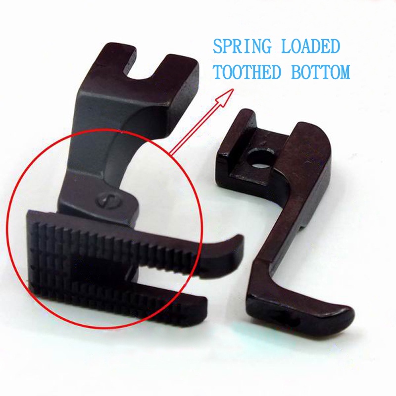 Industrial Walking Foot Sewing Machine Foot, Spring Loaded Toothed ...