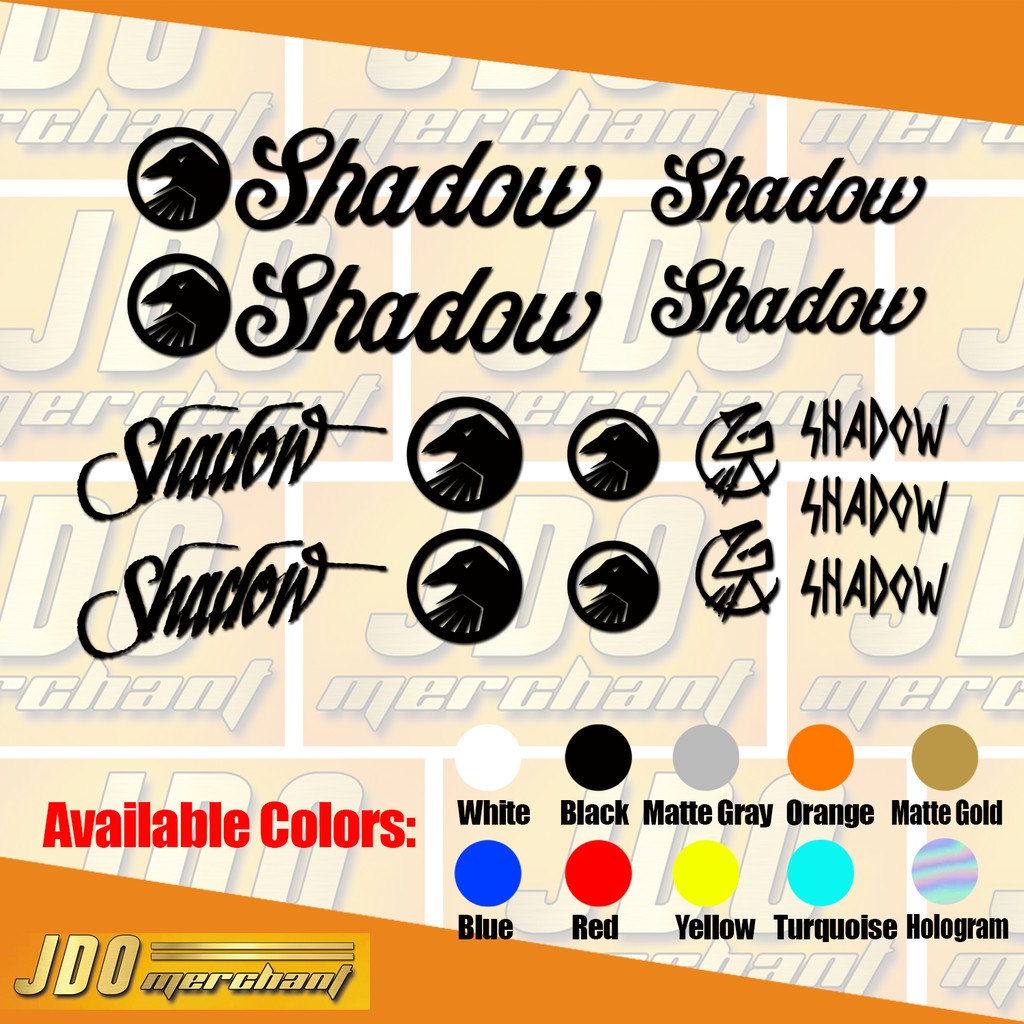 Shadow BMX Vinyl Stickers Decals | Shopee Philippines
