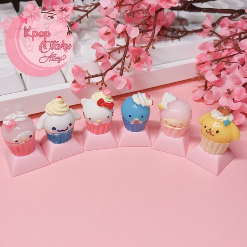 Sanrio Cupcake Collection Artisan Keycaps | Kpop Otaku Alley Keycaps ...