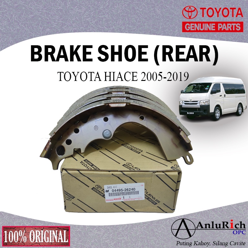 GENUINE TOYOTA REAR BRAKE SHOE TOYOTA HIACE 2005-2019 04495-26240 ...