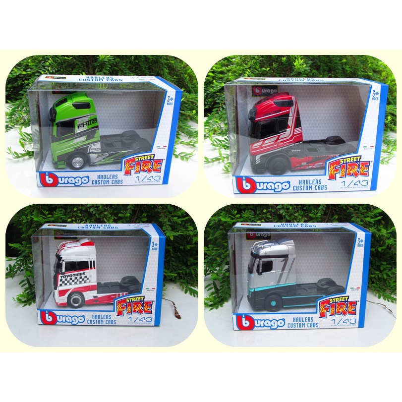 Bburago 1/43 Mercedes Benz Actros Gigaspace Trailer Head Volvo FH16 ...