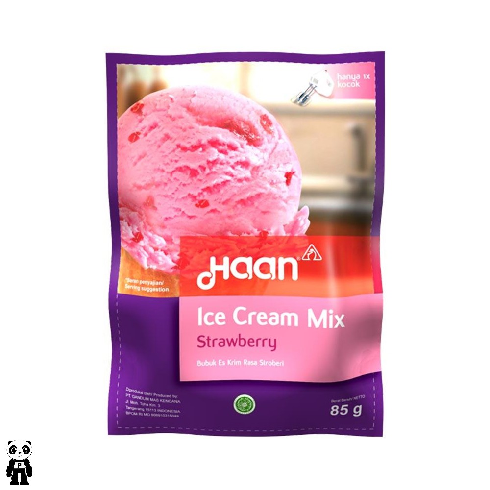 Haan Strawberry Ice Cream Powder 85g Ice Cream Mix Strawberry | Shopee ...