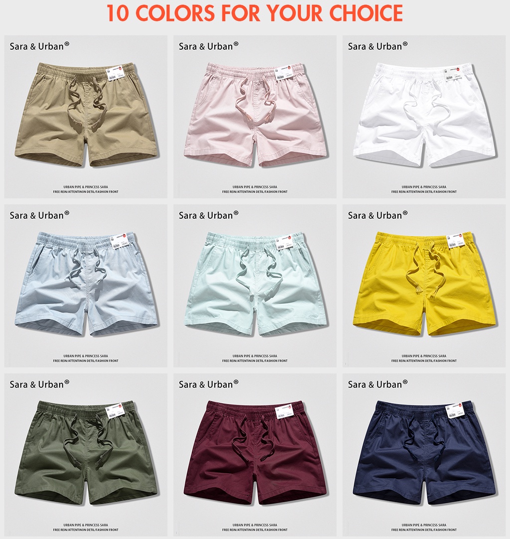 URBAN PIPE Board Plain Shorts For Men Knee-Above Casual Garter Beach ...