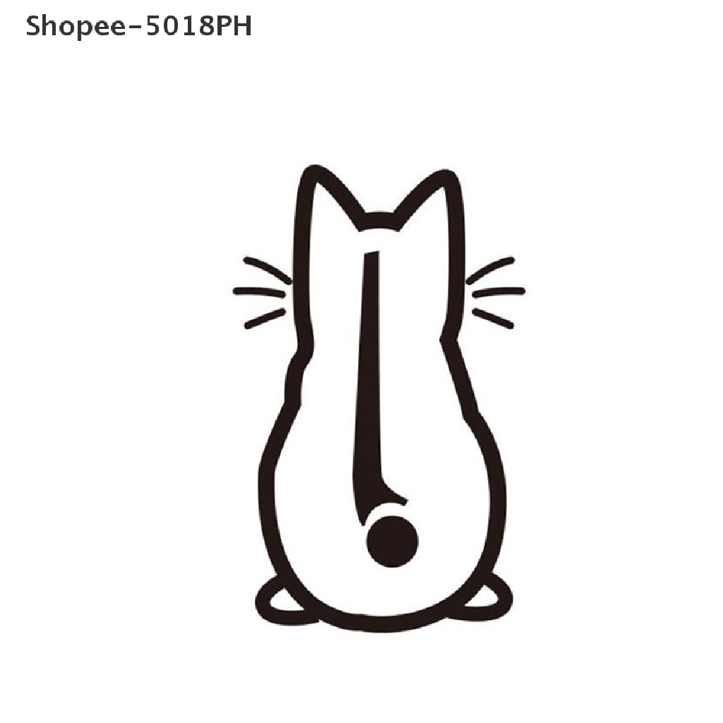 [snowph] Funny Moving Tail Cat Car Sticker Window Wiper Decals Rear