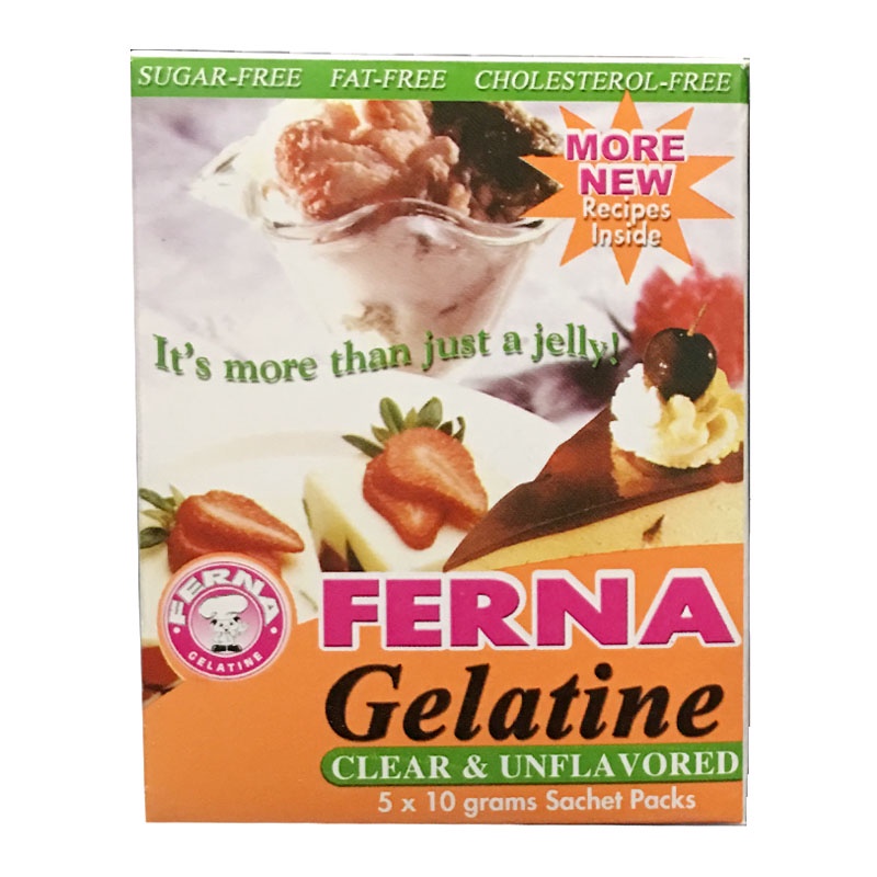 Ferna Clear & Unflavored Gelatine 50grams | Shopee Philippines