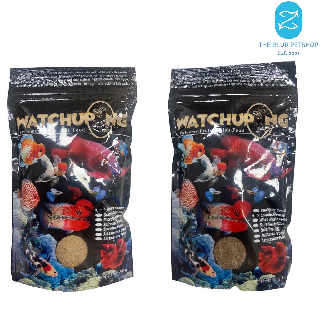 Watchupong Granules Grow Out Growout Powder Fry Booster 100g Betta Fish ...