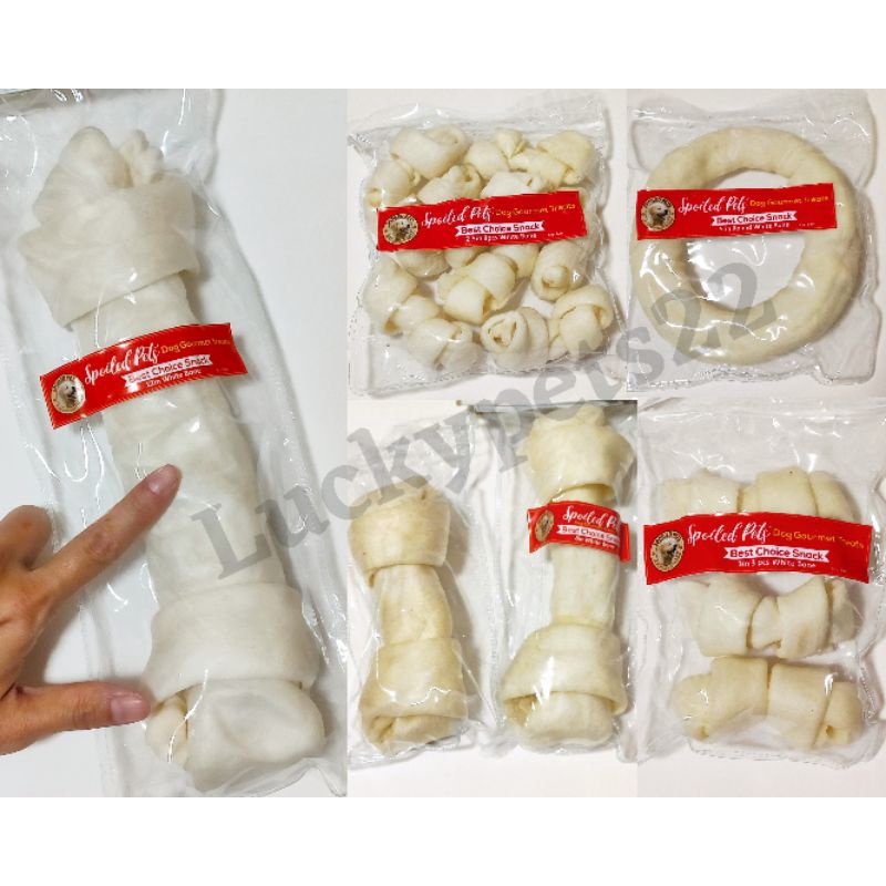 SALE White Bones Rawhide different sizes chew bone wholesale white bone ...