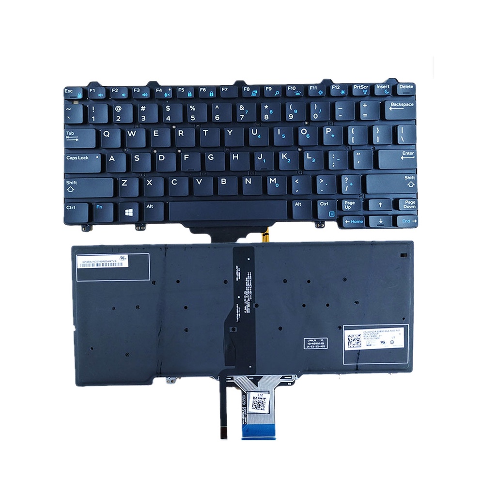 95% New US laptop keyboard For DELL Latitude 7350 5290 E5250 5270 E7270 ...