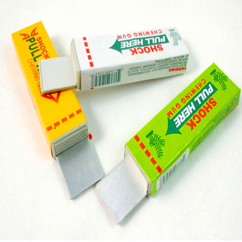 HW Safety Electric Shock Shocking Chewing Gum Joke Toy | Shopee Philippines