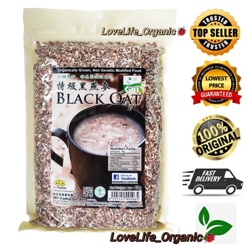 GBT Black Oat 特级黑燕麦 400g Exp:3/2025 Instant Rye Oat Bijirin | Shopee ...