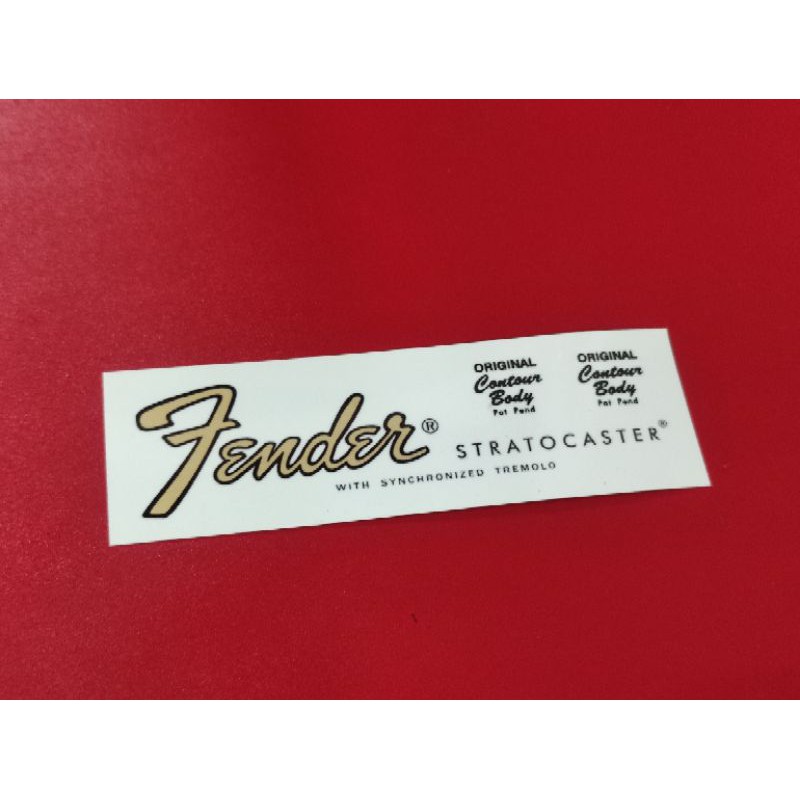 RUBIO FENDERR HENDRIX STRATOCASTERR STRAT WATER DECAL WATERSLIDE GUITAR ...