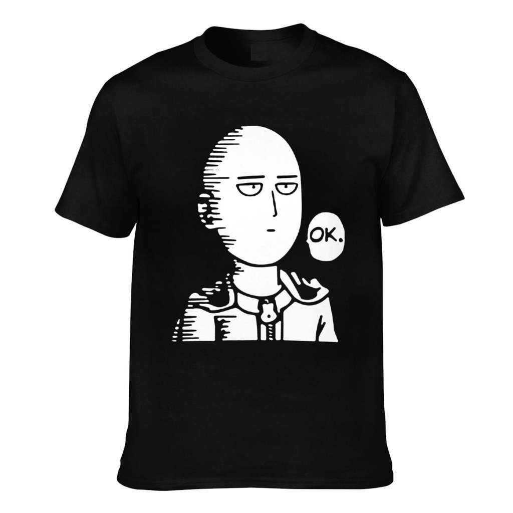 One Punch Man Ok Men's Cotton T-Shirts | Shopee Philippines