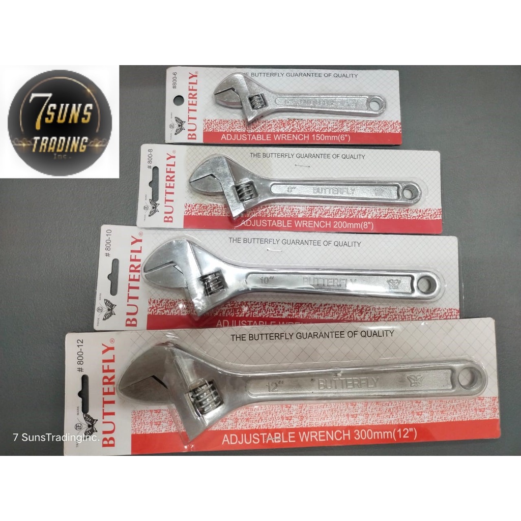 BUTTERFLY ADJUSTABLE WRENCH #800 "Liyabe" | Shopee Philippines