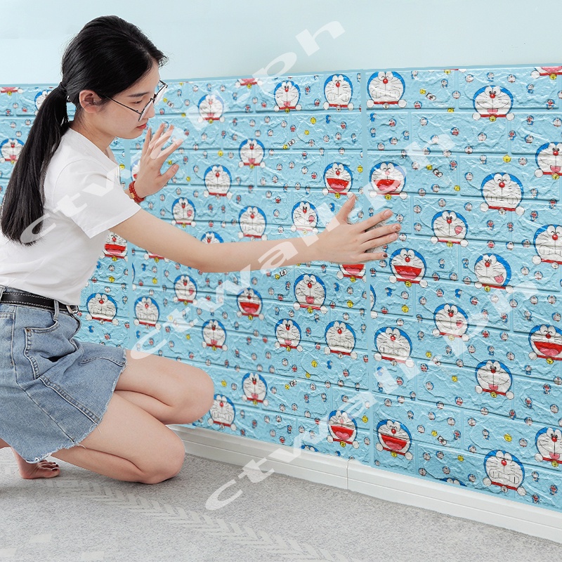 3d self adhesive wall stickers wallpaper cartoon children's bedroom ...