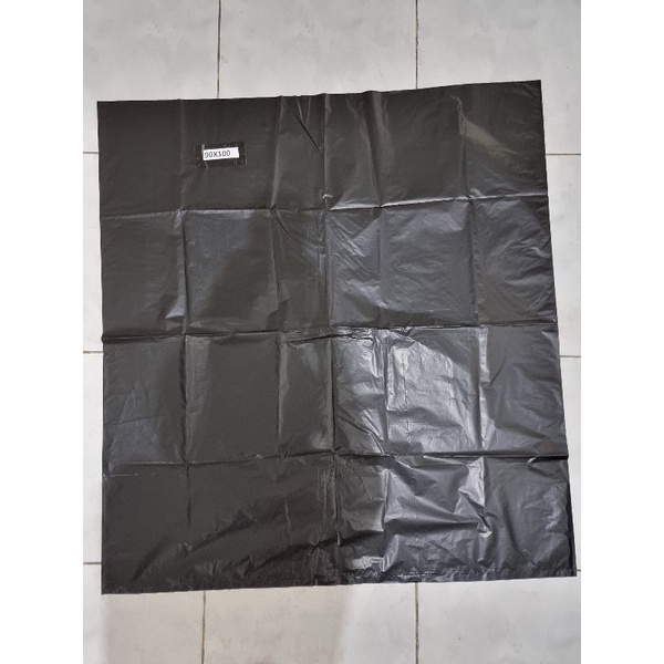 REPACK black plastic trash bags 90x100 contains 8 pieces | Shopee ...