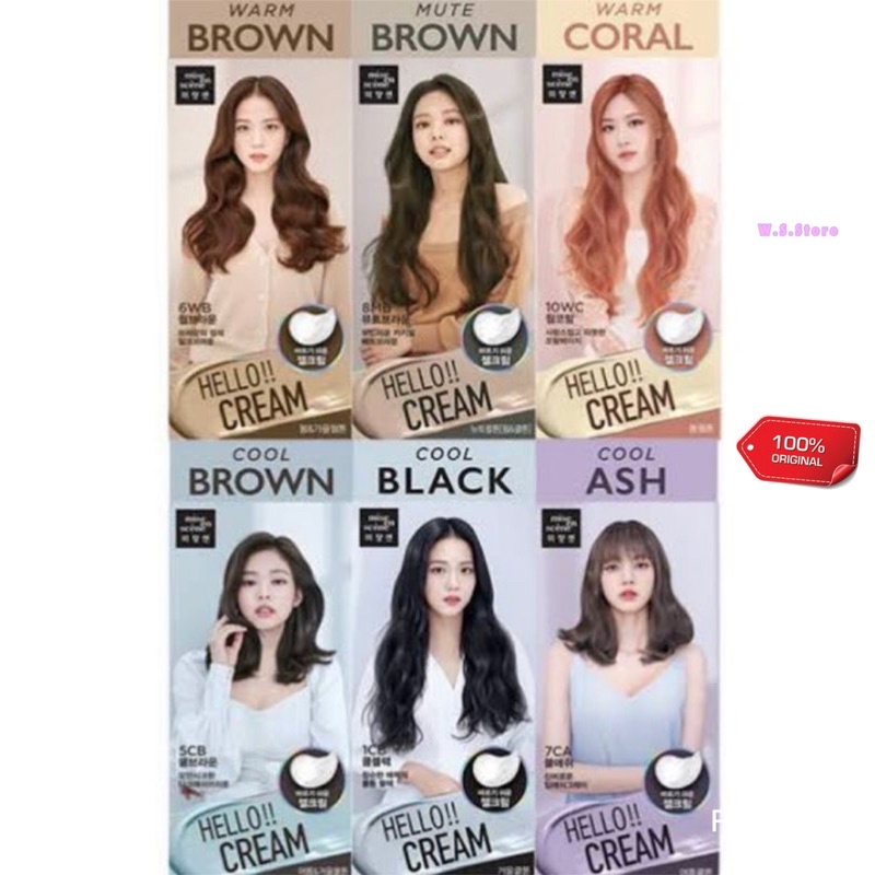 (READY) Mise En Scene Hello Cream Hair Dye BLACKPINK - Hello bubble ...
