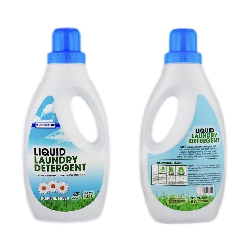 Members Value Liquid Detergent Tropical Fresh 1L | Shopee Philippines