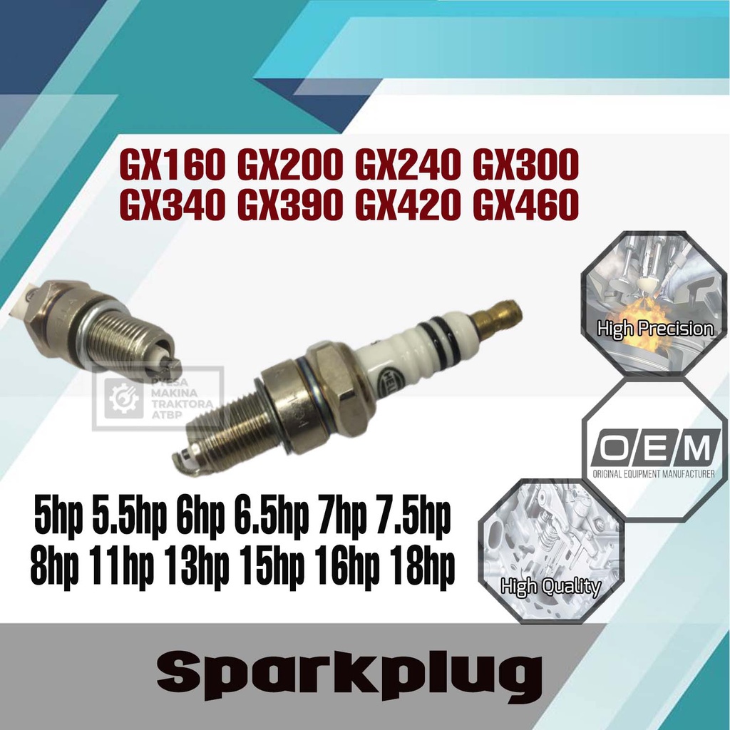 Sparkplug for GX Model GX160 GX200 GX220 GX240 GX320 GX390 GX420 GX460 ...