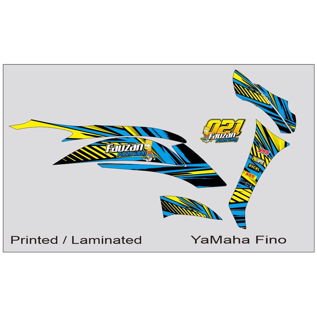 Sticker decals for Yamaha Fino | Shopee Philippines