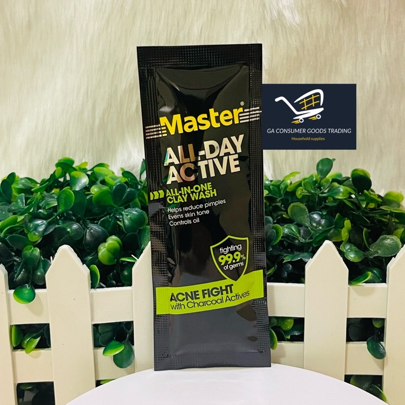 master all day active clay wash 10g | Shopee Philippines