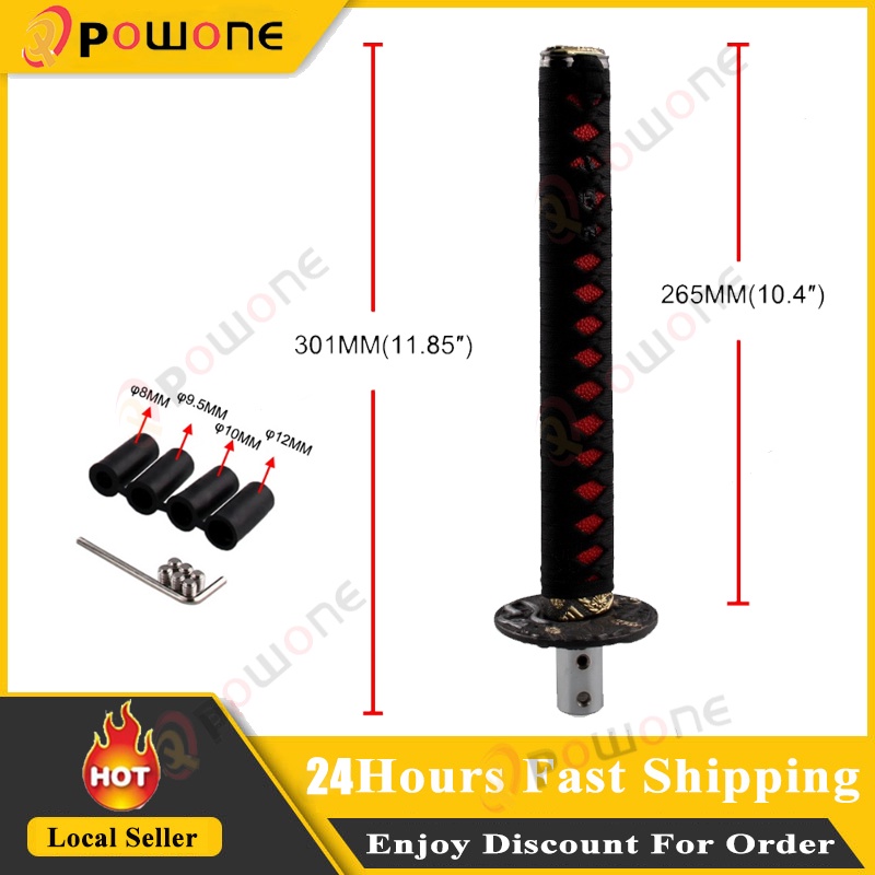 Universal Katana Sword Shaped Car Gear Stick Metal Shifter Lever Shift ...