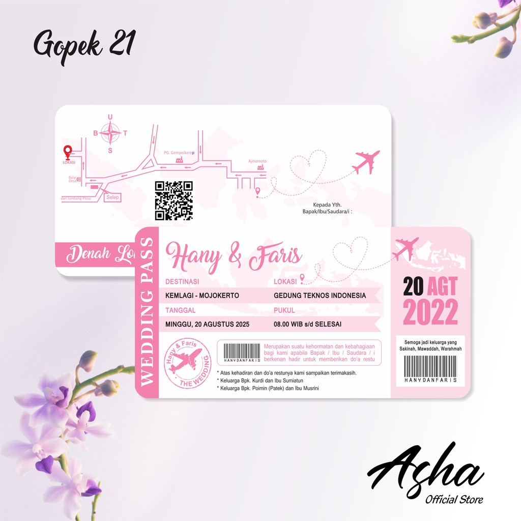 CUSTOM WEDDING INVITATIONS - UNIQUE WEDDING INVITATIONS GOPEK SERIES 3 ...