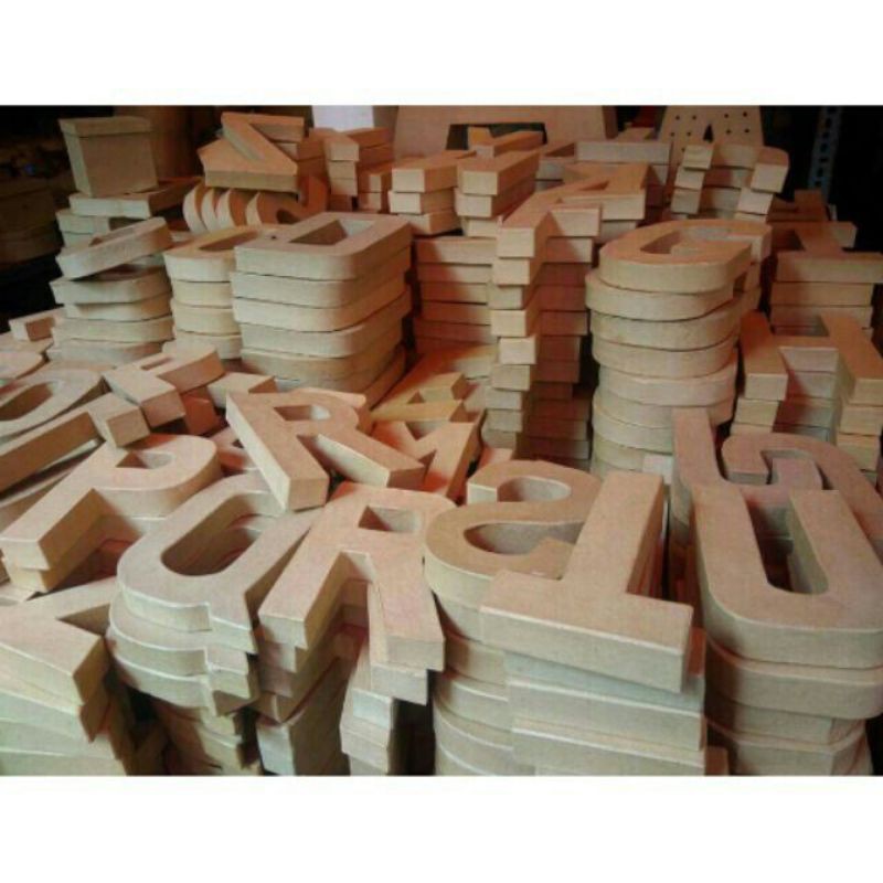 20CM Standee paper mache alphabetical Letters 【Techno】 | Shopee Philippines