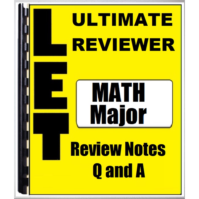 LET Math Major Board Exam Reviewer | Shopee Philippines