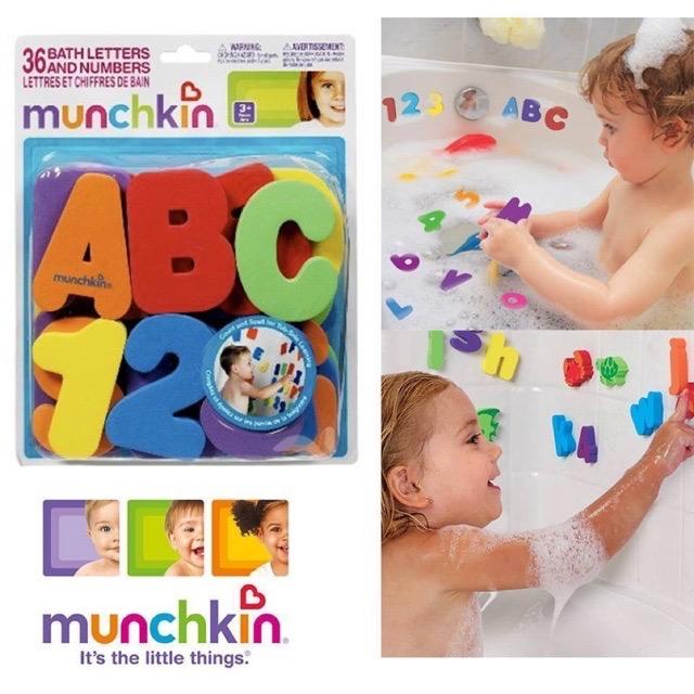 Munchkin 36 Pieces Bath Letters and Numbers Set for Baby | Shopee ...