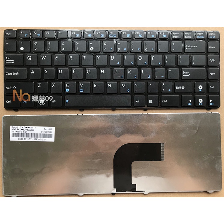 Brand New English ASUS ASUS K43S A43S K43SJ A43SA Keyboard Curved Cable ...