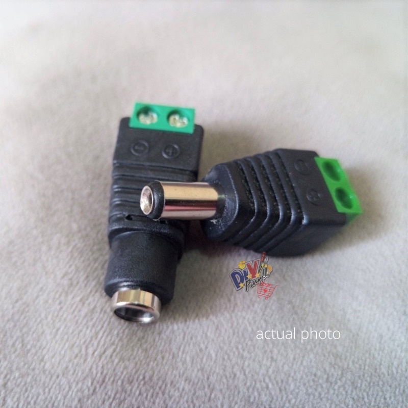 DC Male OR Female Power Balun Plug Connector 12V DC | Shopee Philippines