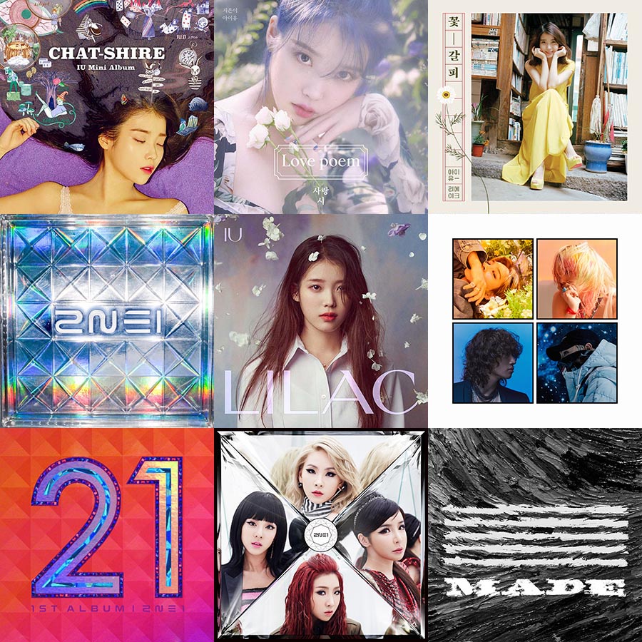 IU/2NE1/BIGBANG Mini/Album Covers [Vinyl-Style UV Print Sintra Board ...