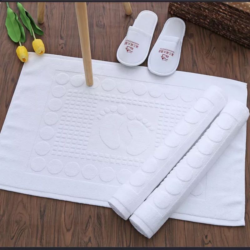 Cotton Bathroom White Foot Towel (1pc.) 50*80cm #B203 #B211 | Shopee ...