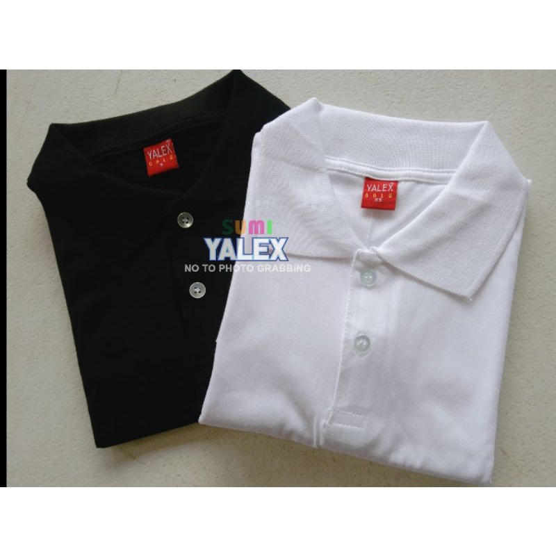 YALEX..Plain Polo Shirt..men&women(menscut) size chart posted | Shopee ...