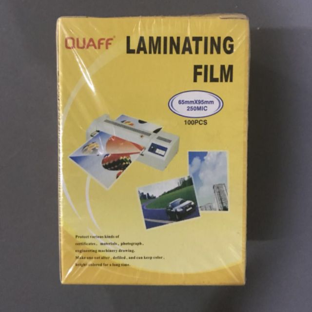 Hot laminating film 65x95mm 125mic&250mic 100pcs | Shopee Philippines
