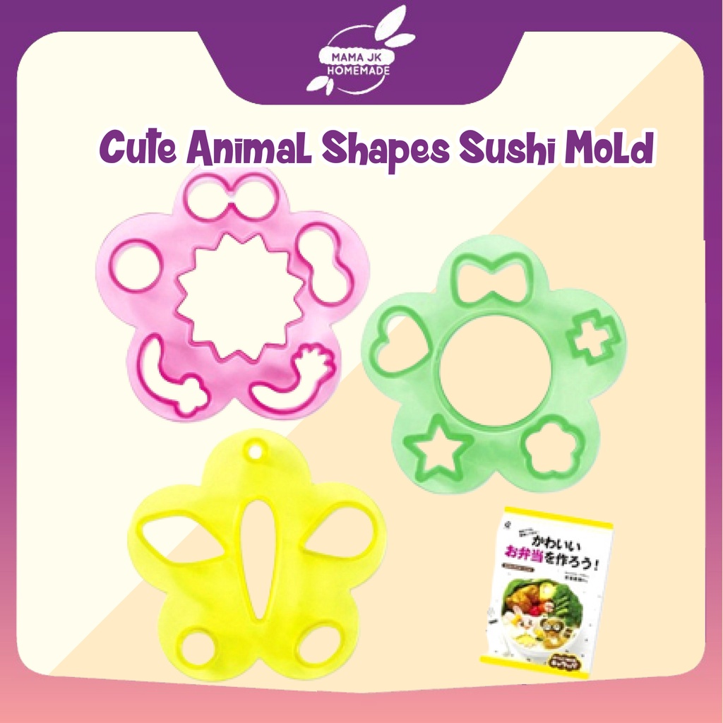 Mama JK 3 in 1 Bento Accessories Various Emotion Expression Rice Mold ...