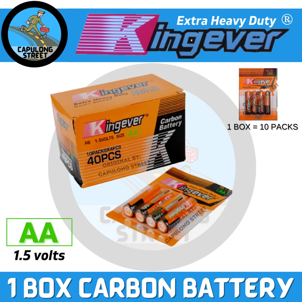 Kingever Battery 1 Box Kingever Double A Battery Heavy Duty High ...