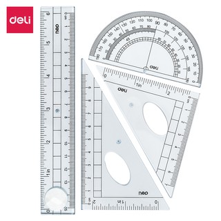 Deli Drafting Ruler Set 9597 (1pc) E9597 [75259597] | Shopee Philippines