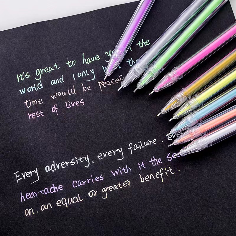 9 Colors Gel Pen Japanese Style Simple Fashion School Office Stationery ...