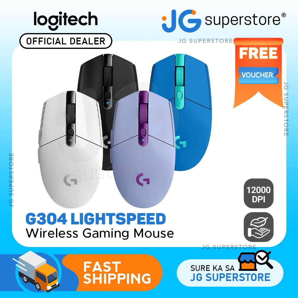 Logitech G304 LIGHTSPEED Wireless Gaming Mouse with 12,000 DPI HERO ...