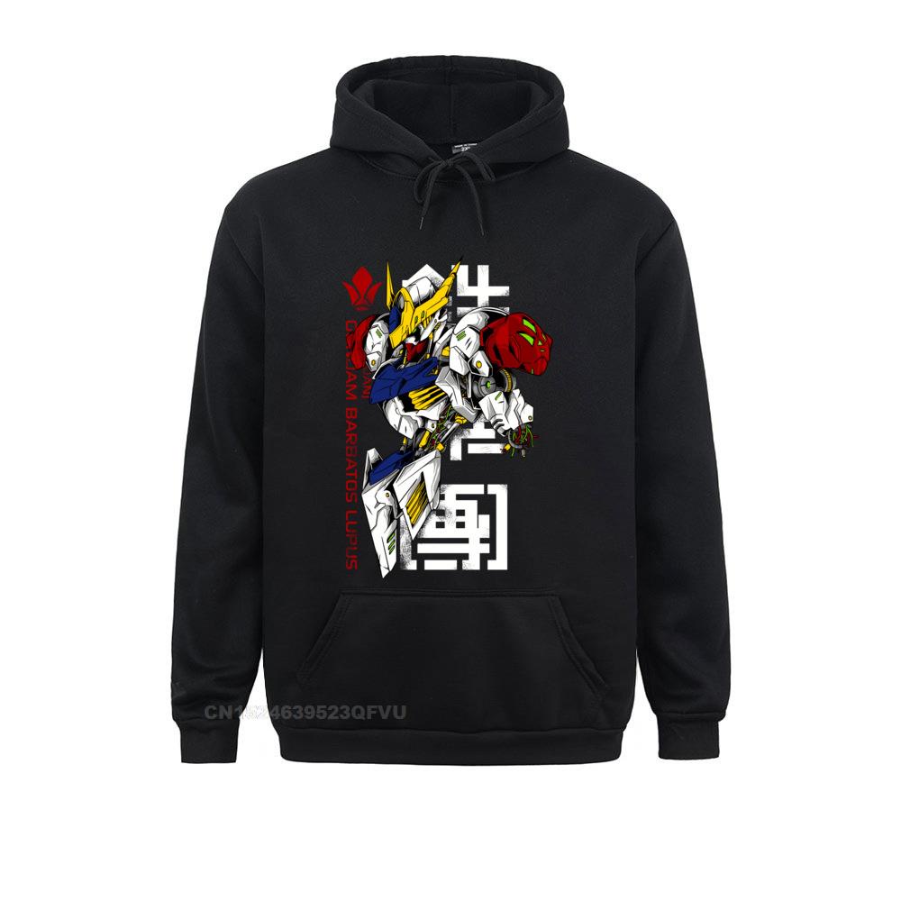 Barbatos Damaged Gundam Men Hoodies Anime Mech Robot Manga Mecha Japan ...