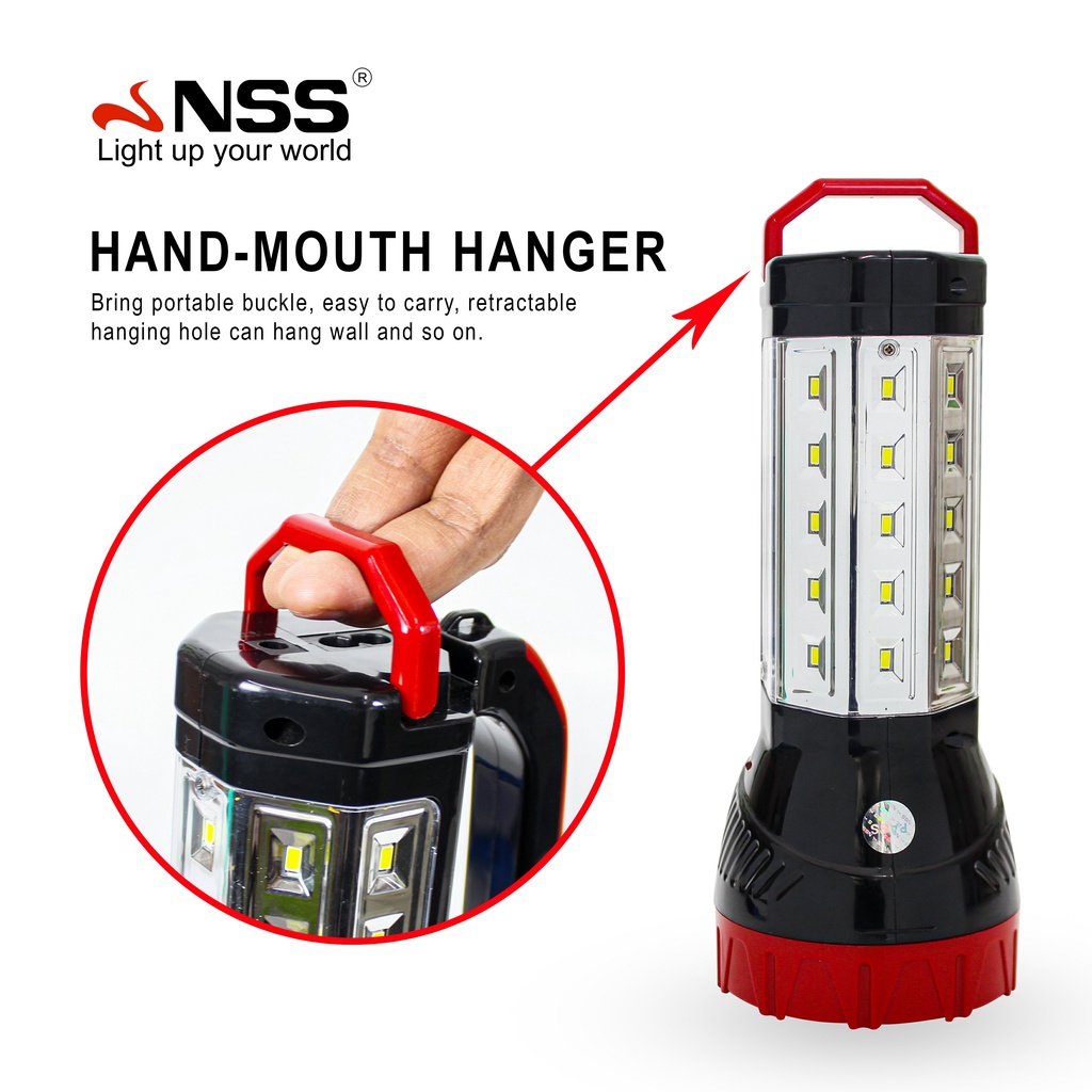 Nss flashlight emergency light Handlamp torch lamp LED 5w/2.5w strap ...