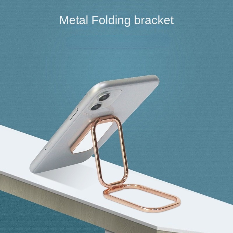 Metal Mobile Phone Folding Bracket Desktop Light and Thin Back Sticker ...