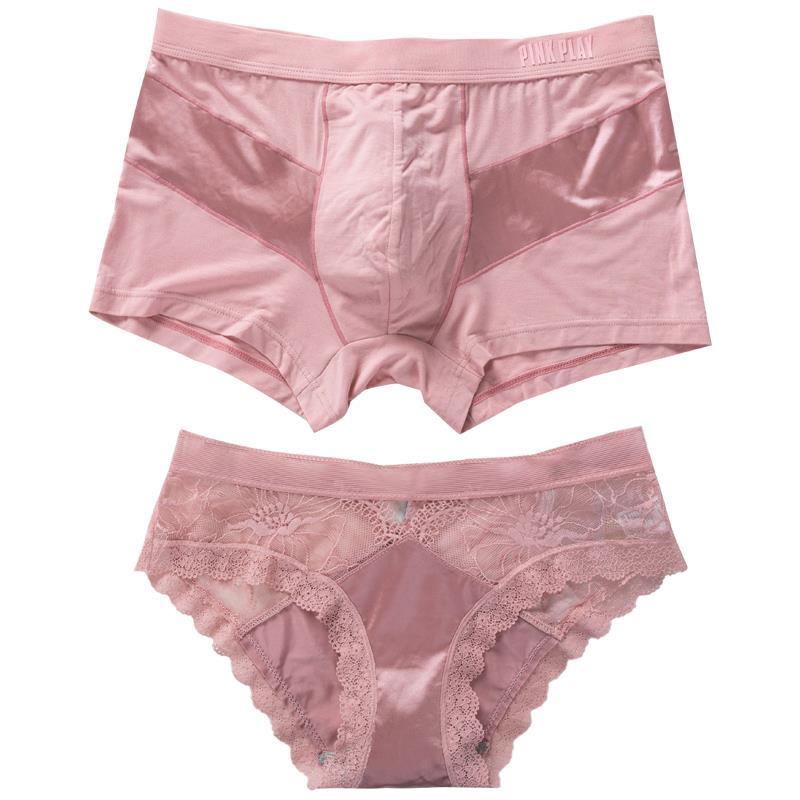 Matching Underwear For Couples Sexy Soft Modal Lace Panties Set for ...