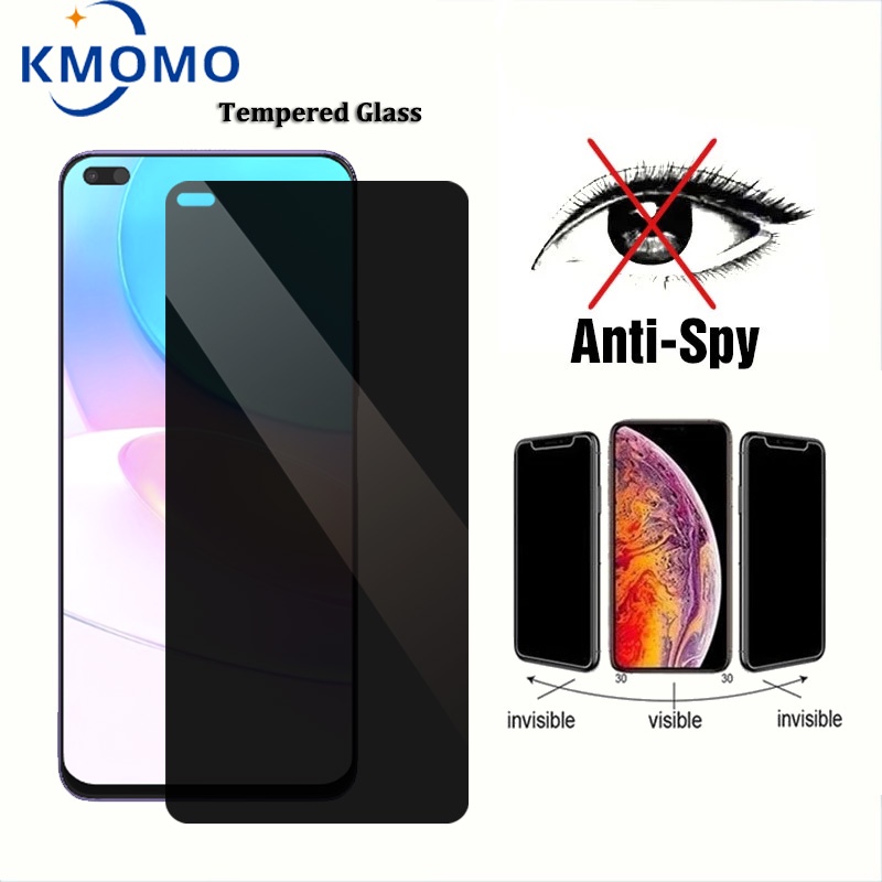 Anti-Spy Privacy Tempered Glass Huawei Nova 11i 11 10 9 SE Y61 Y90 Y70 ...