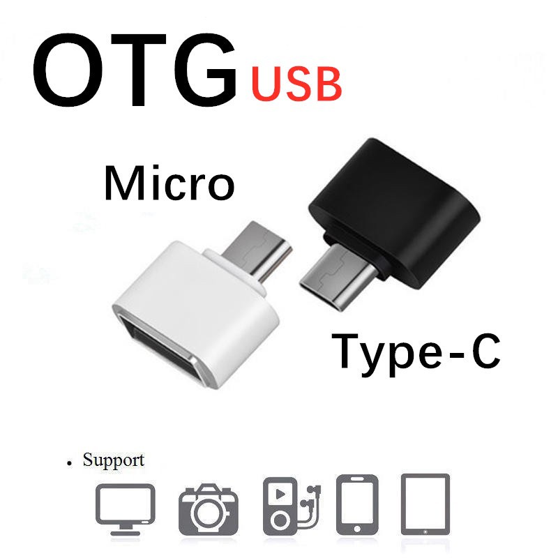 Micro USB Type-C Adapter Portable USB 2.0 OTG Converter for Android ...