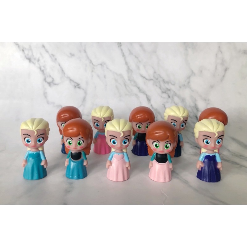 10pcs Princess Frozen Elsa Anna Cake Topper Toy | Shopee Philippines