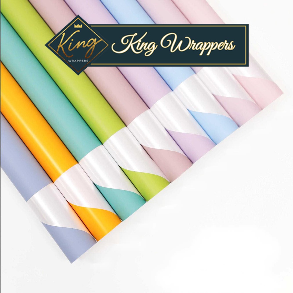 20pcs per pack Two Tone Pearl White Flower Bouquet Wrapper Floral ...