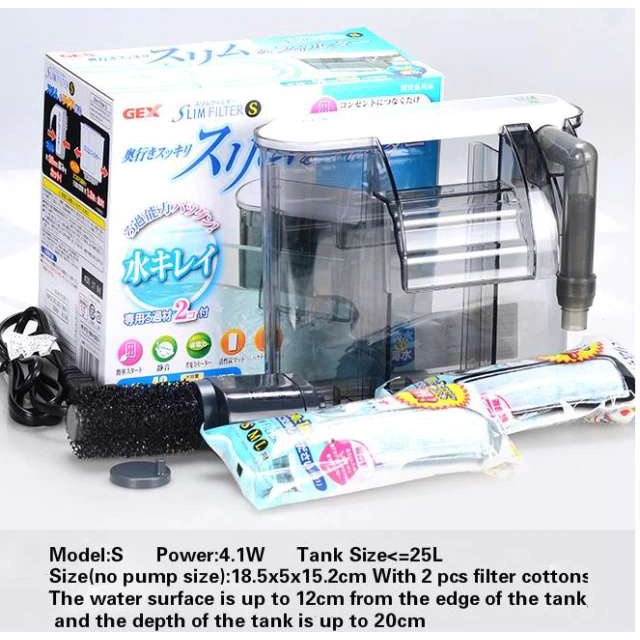 Hang On Filter Gex Slim S/Slim Aquarium Hanging Filter | Shopee Philippines
