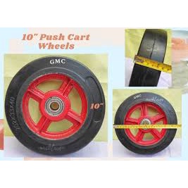 Heavy Duty Solid Rubber Wheels For Push Carts | Shopee Philippines